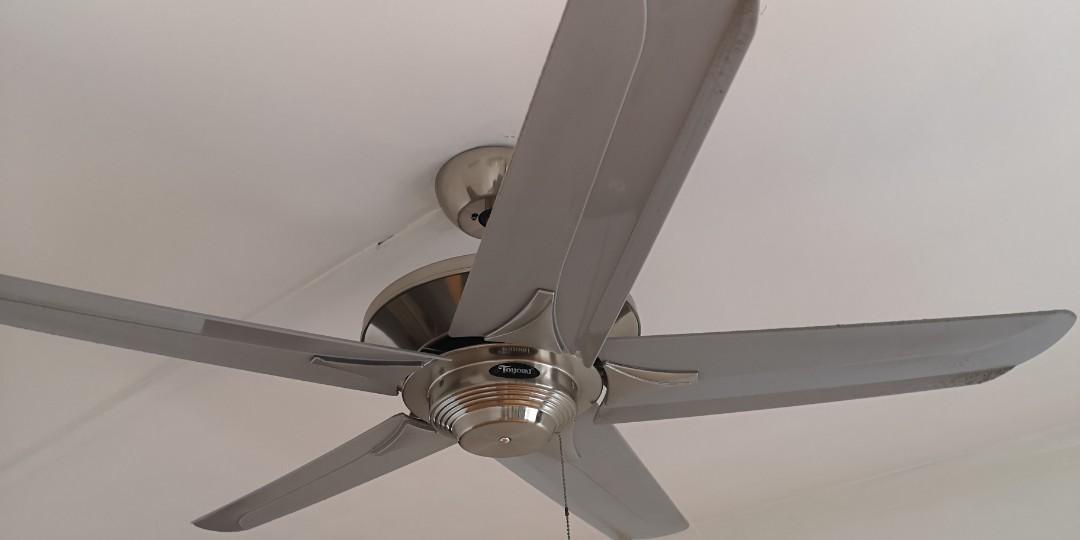 Used ceiling fan 45", Furniture & Home Living, Lighting & Fans, Fans on ...