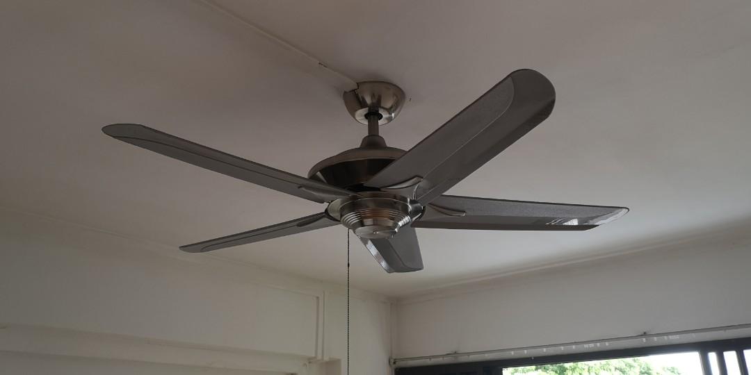Used ceiling fan 45", Furniture & Home Living, Lighting & Fans, Fans on ...