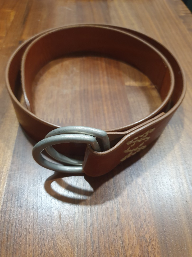 Visvim Double Ring Leather Belt, Everything Else on Carousell