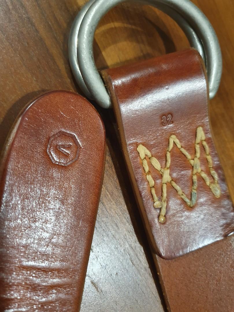 Visvim Double Ring Leather Belt, Everything Else on Carousell