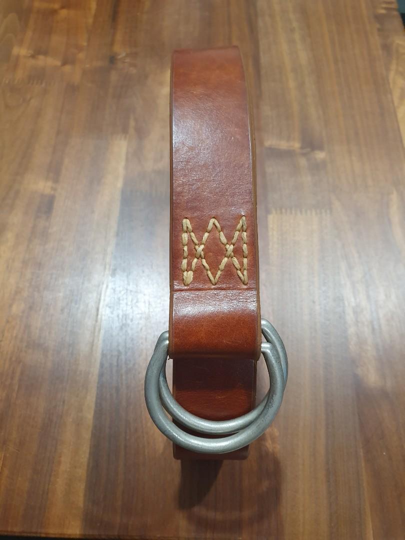 Visvim Double Ring Leather Belt, Everything Else on Carousell