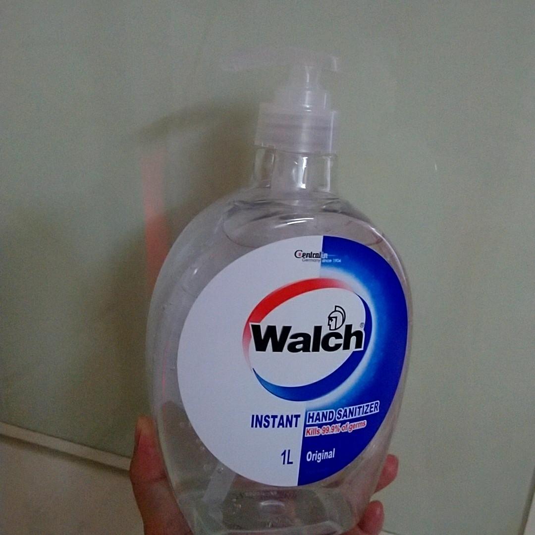 Walch 威露士 酒精 消毒 搓手液 1L 1000ml, 美容＆化妝品, 沐浴＆身體護理, 沐浴及身體護理 - 身體護理 - Carousell