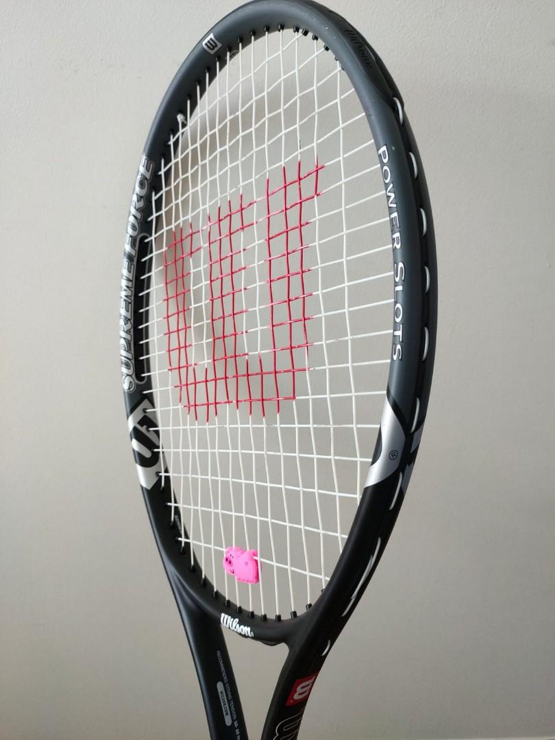 Wilson Supreme Force Tennis Racket, Sports Equipment, Sports & Games ...