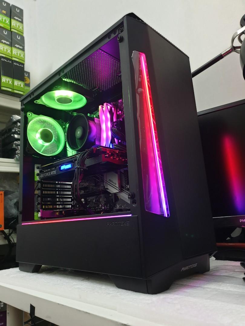 PHANTEKS P360X FRONT MESH RGB CASING*** Ryzen 5 5600 + 16GB RGB RAM (8x2) + Zotac Trinity RTX ...