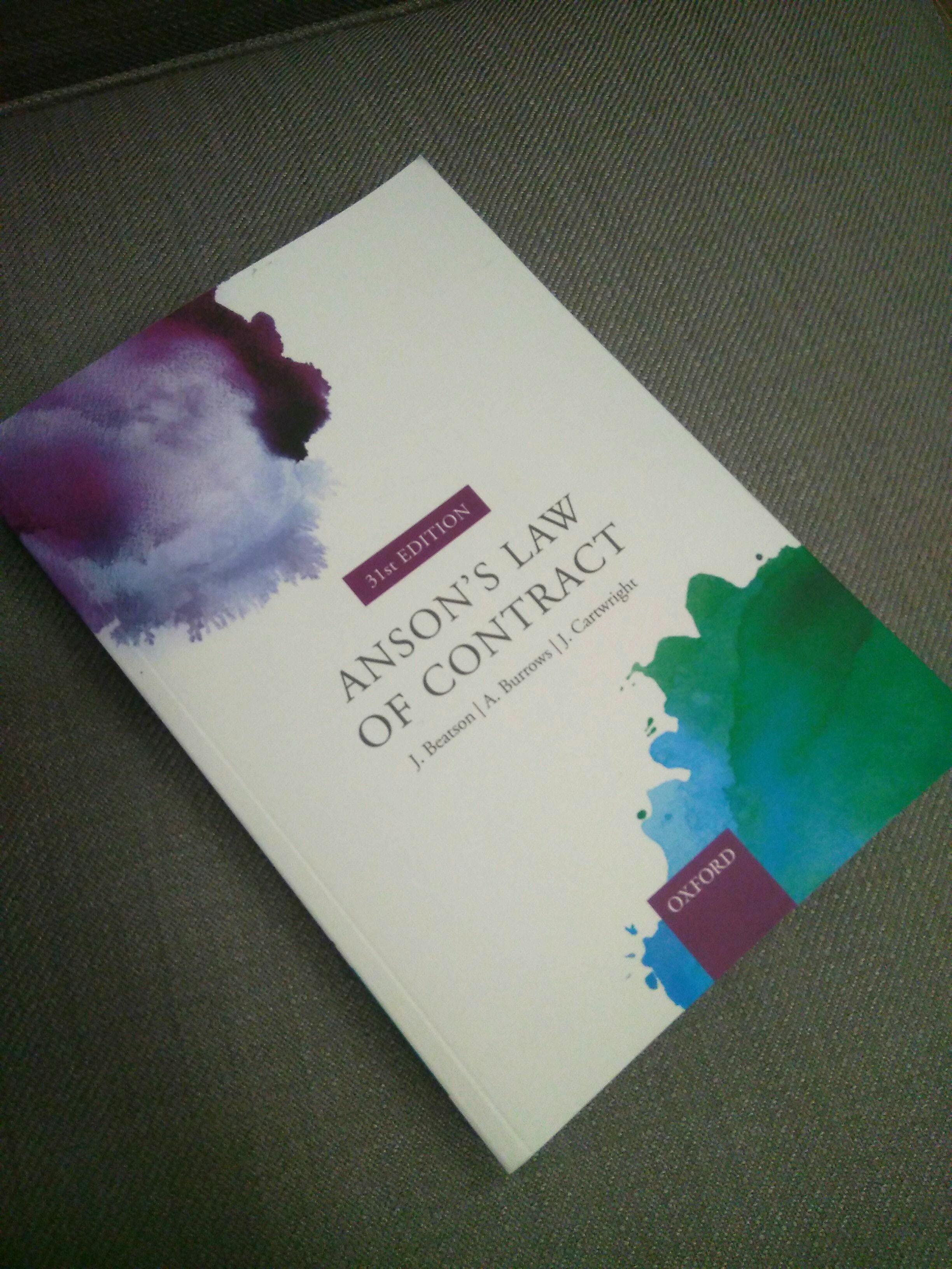 Anson's law of contract (suitable for smu/ nus law), Computers & Tech ...