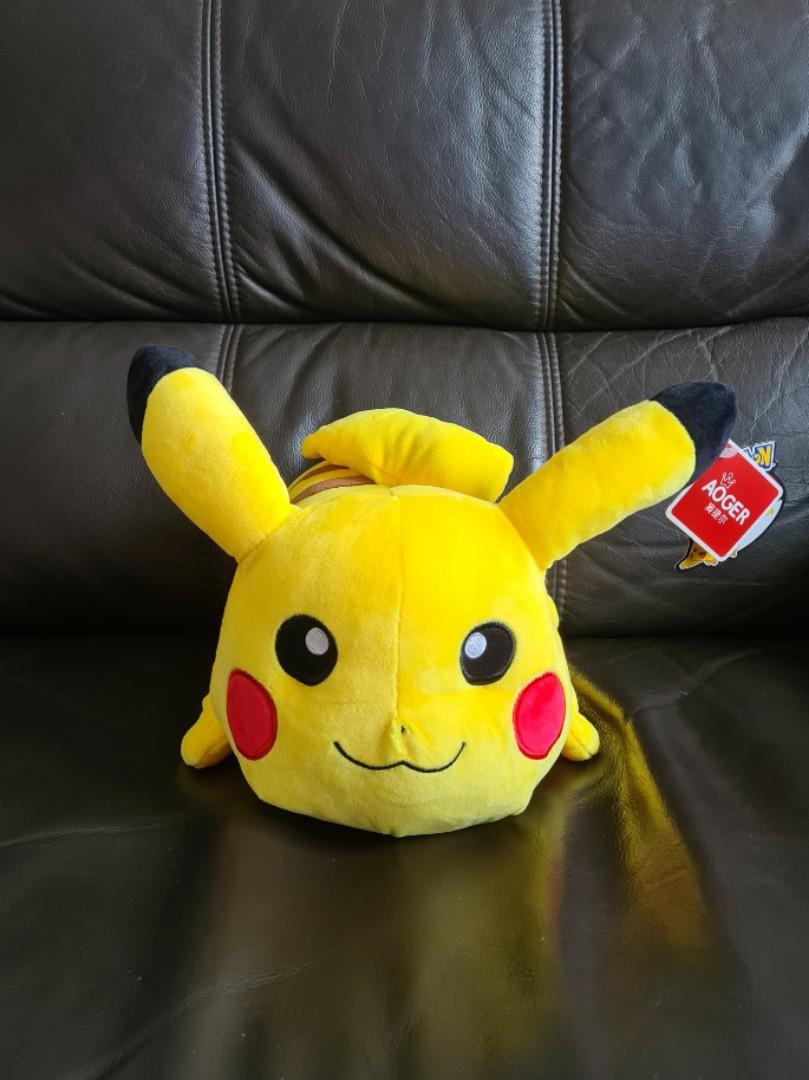 27cm Aoger Pikachu Lying Down Plush, Hobbies & Toys, Toys & Games on ...