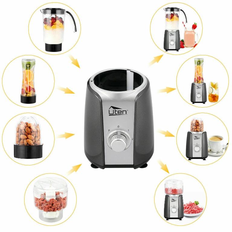Blender Uten, Multi-Functional 1.25L High-Speed 22,000 RPM/Min Smoothie ...