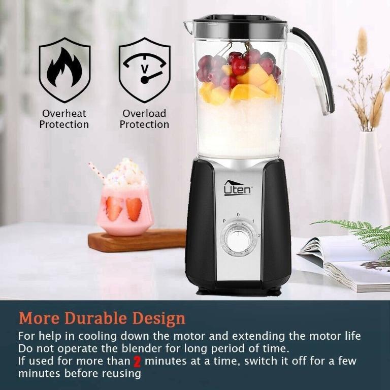 Blender Uten, Multi-Functional 1.25L High-Speed 22,000 RPM/Min Smoothie ...