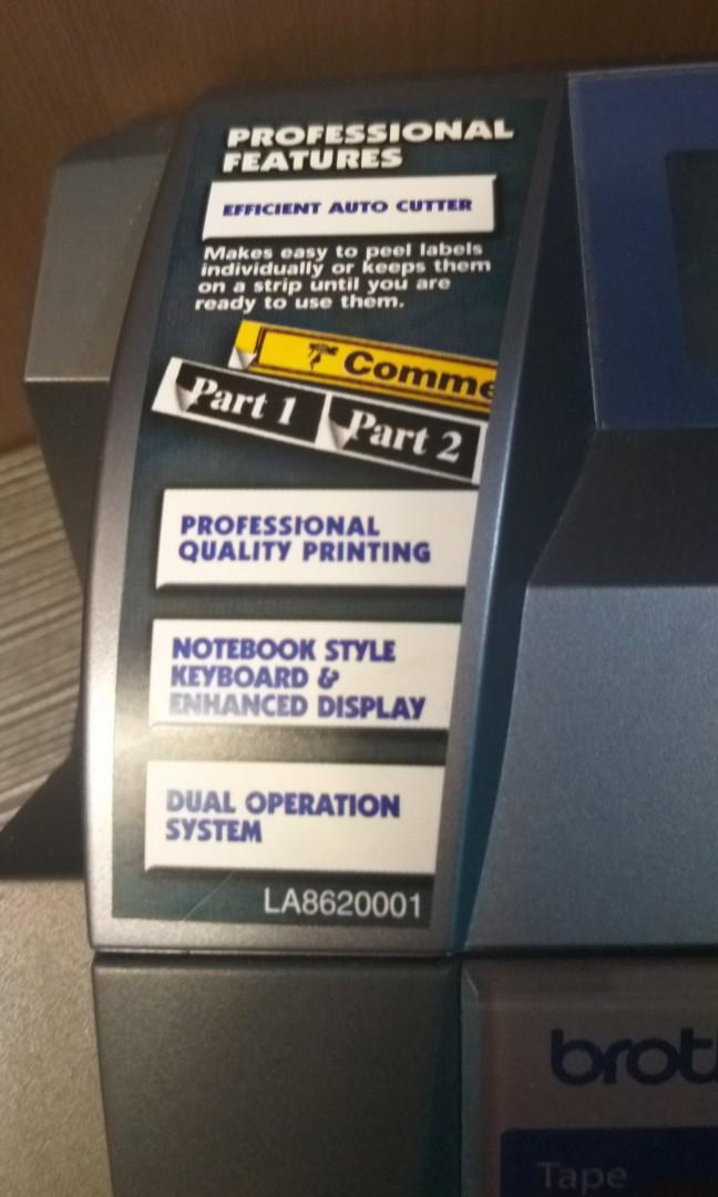 Brother PT 9600 Industrial Dual Operating Ptouch Labeling System ...