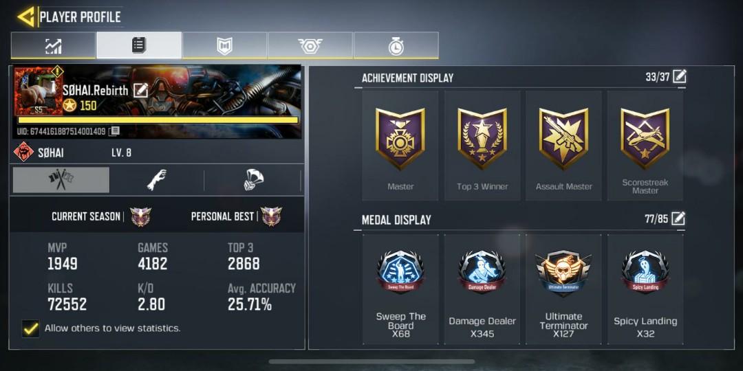 Cod mobile account legendary, Toys & Games, Video Gaming, Video Games ...
