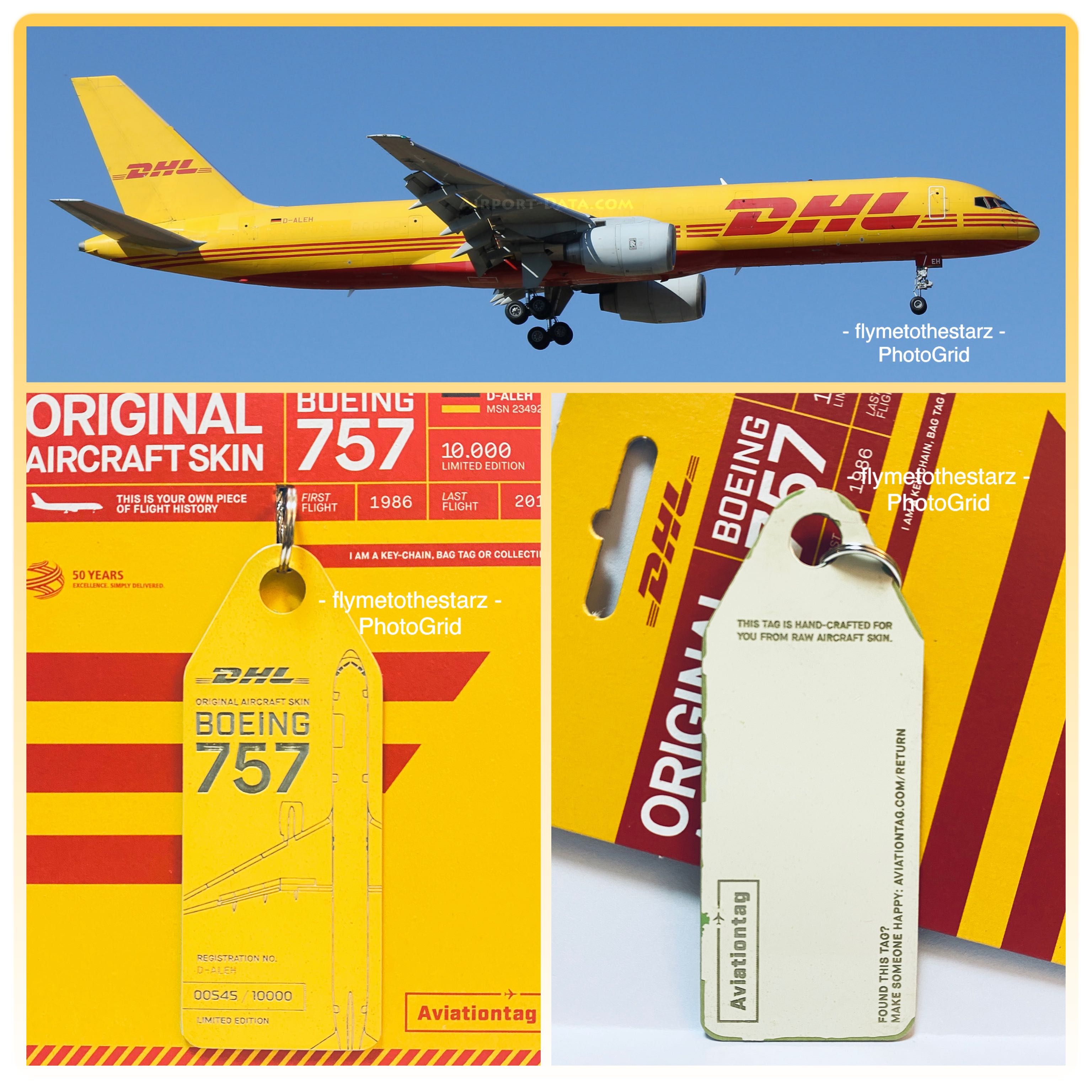 ️DHL x Aviationtag Edition ~ Boeing 757 Cargo plane (D-ALEH), 興趣及遊戲, 旅行 ...