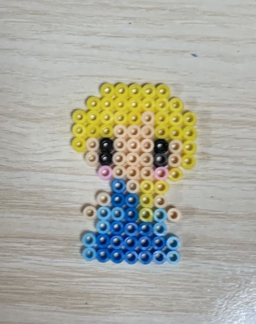 Fuse beads Elsa, Hobbies & Toys, Stationery & Craft, Handmade Craft on ...
