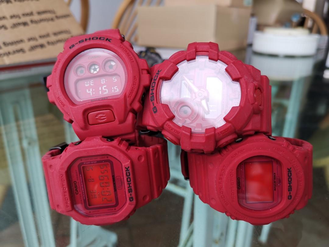 Gshock 35th anniversary red out set, Men's Fashion, Watches ...