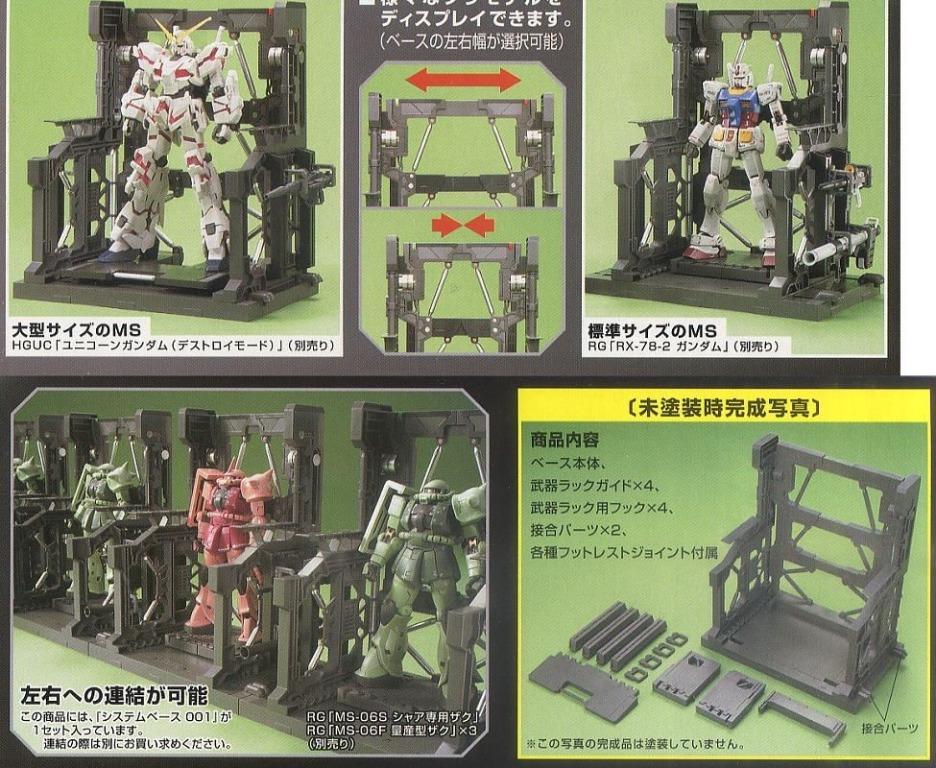 Gundam Base 001 - 高達基地台 001 HG RG 1/144適用, 興趣及遊戲, 玩具 & 遊戲類 - Carousell