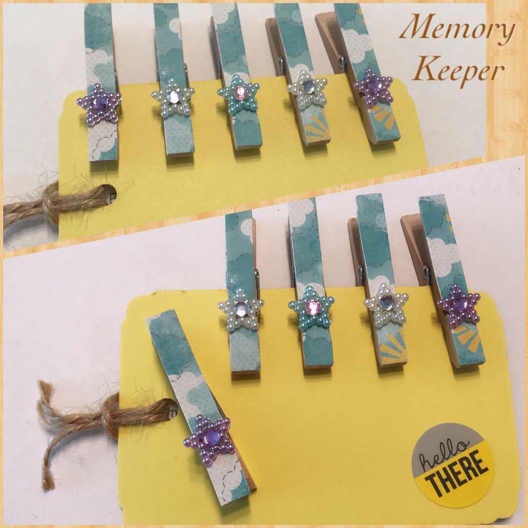 Handcrafted Mini Peg Set, Design & Craft, Handmade Craft on Carousell