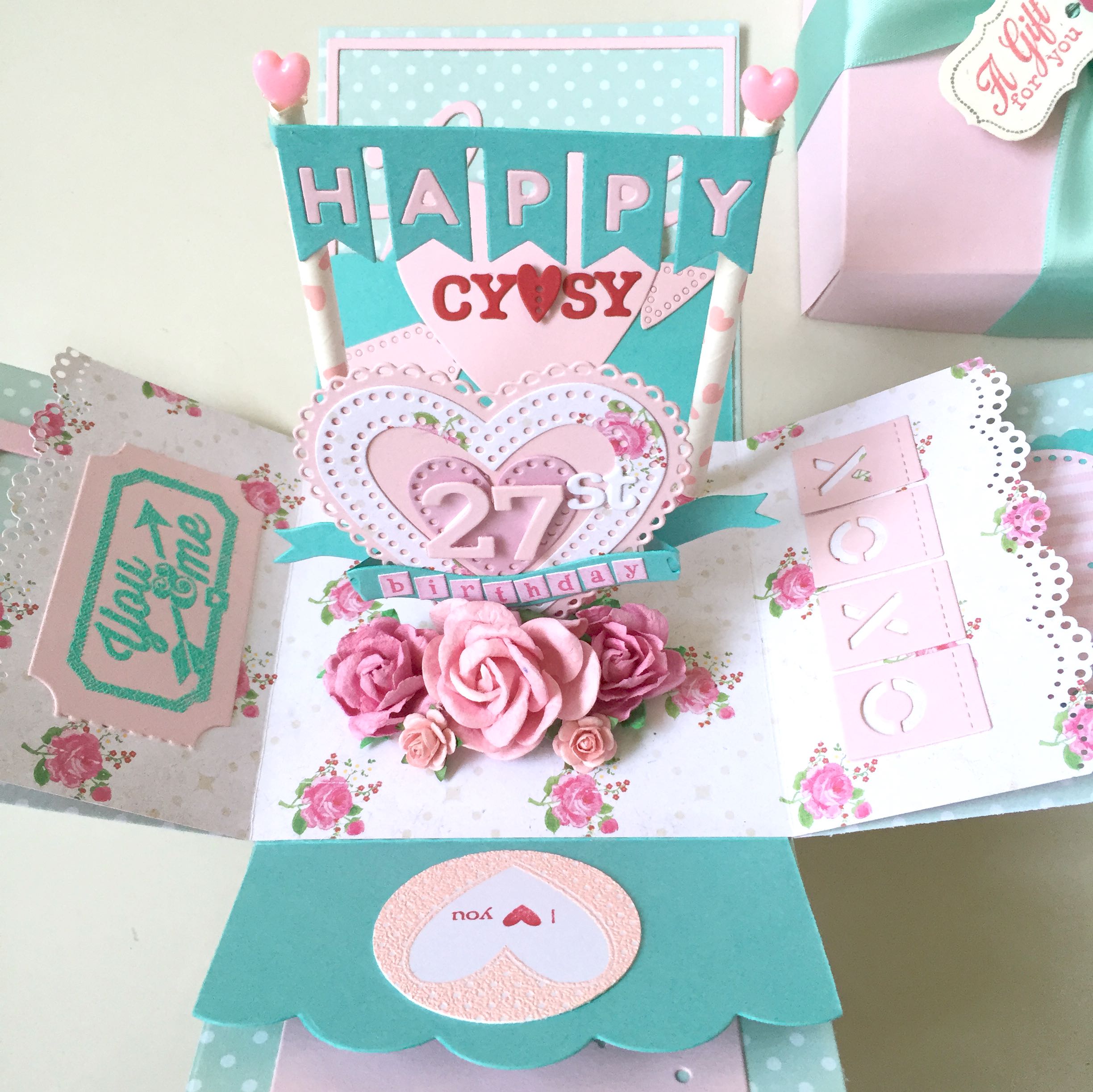Happy 27th birthday love surprise explosion box card, Hobbies & Toys, Occasions & Party Supplies ...