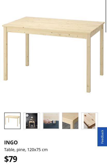 Ikea INGO Table, Furniture & Home Living, Furniture, Tables & Sets on ...