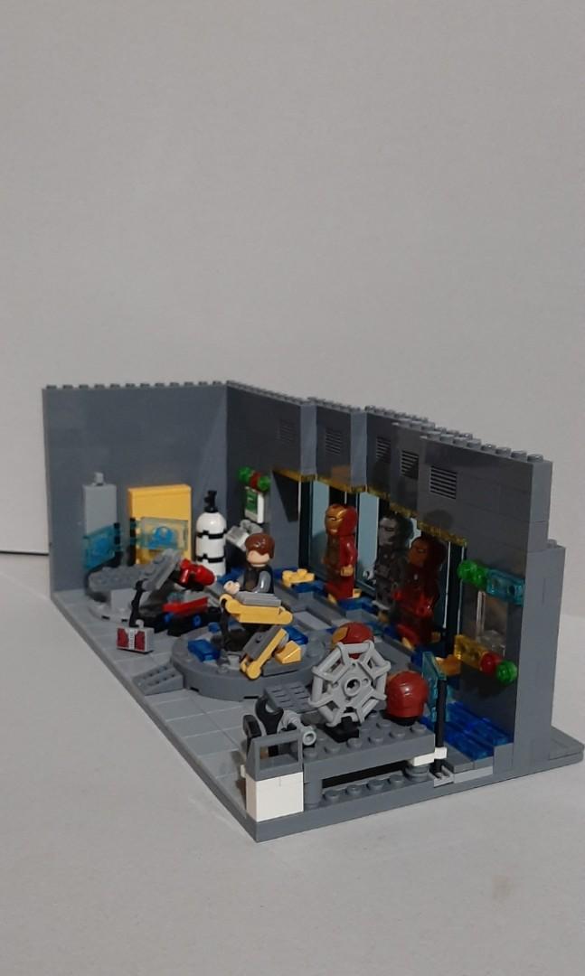 Ironman Avengers Tony Stark Tower Lab Lego Like Brick Set Collectible ...