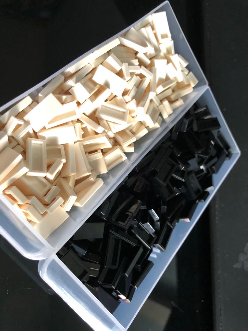 Lego Tile 1 x 2 White or Black (Smooth Tiles) 10 Pieces, Hobbies & Toys ...