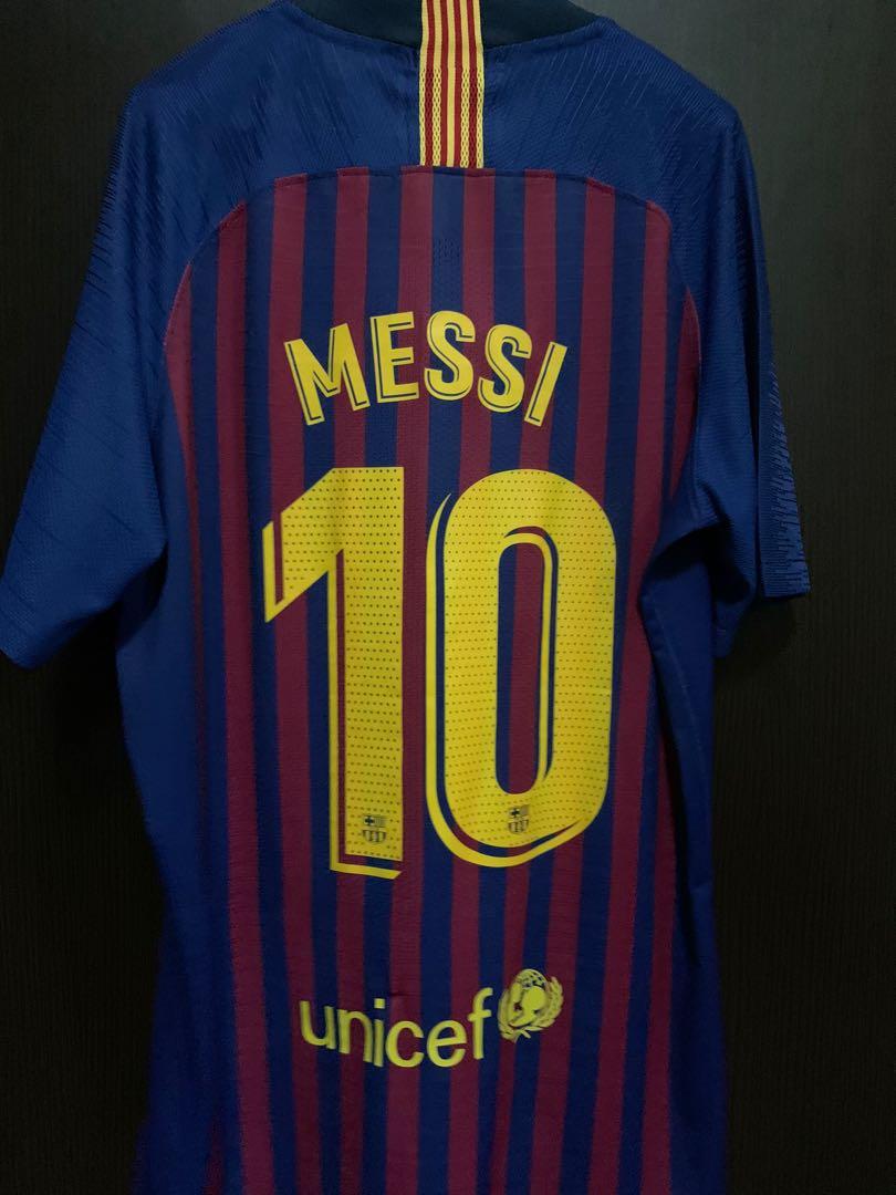 MESSI name set Barcelona Home 18/19 Jersey, Men's Fashion, Activewear ...
