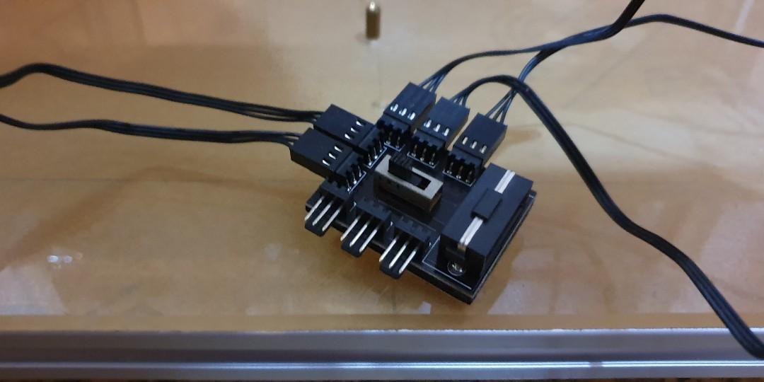 Mining Rack, Risers, Blue Leds Fans, On/Off switch & Dell monitor ...