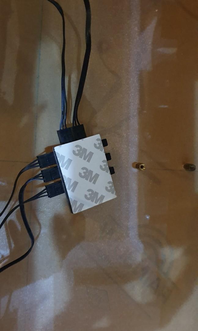 Mining Rack, Risers, Blue Leds Fans, On/Off switch & Dell monitor ...