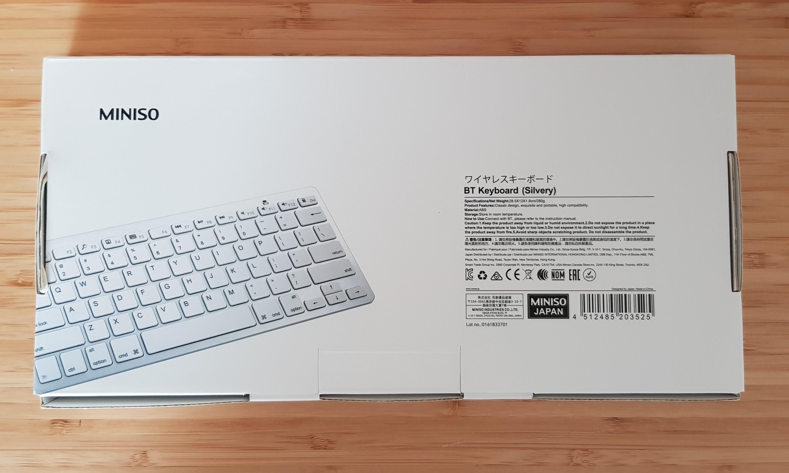 Miniso Bluetooth Wireless Keyboard (Silver), Computers & Tech, Parts ...