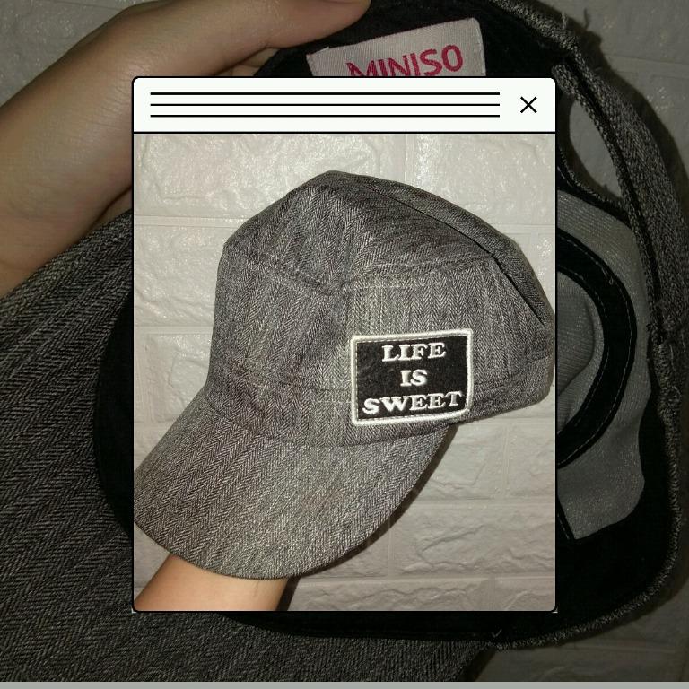 Miniso Cap, Women's Fashion, Watches & Accessories, Hats & Beanies on Carousell