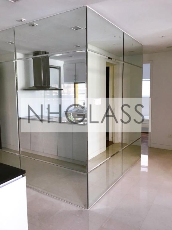 Customised mirror / Swing door / Bifold door / Laminated glass door ...
