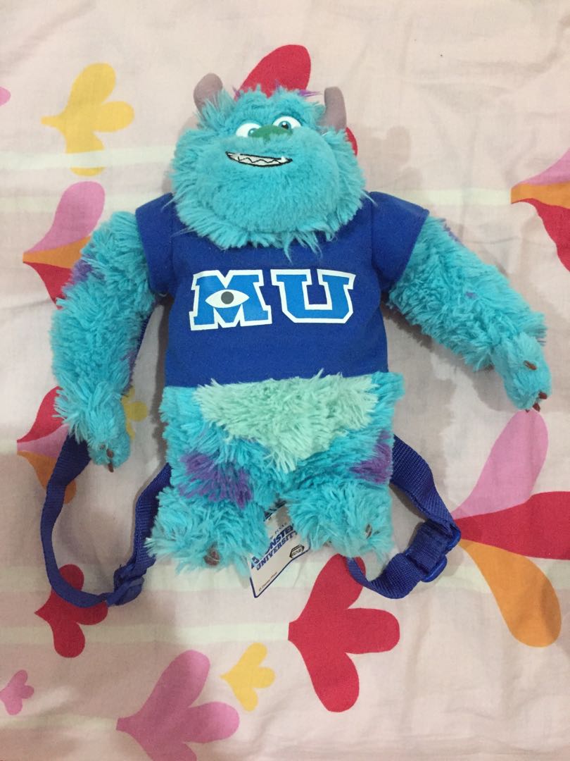 Monsters Inch High Sulley Kids Hug Plush Bag Pack, Hobbies & Toys, Toys ...
