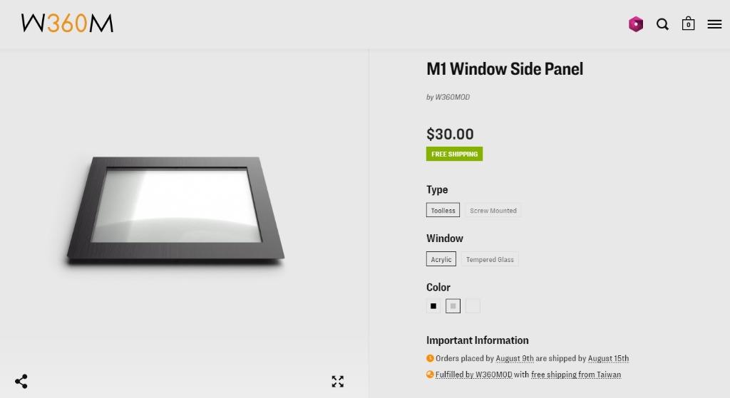 NCASE M1透明側板 黑色 Window Side Panel, 手提電話, 電話＆平板電腦配件, 手機套及手機殻 - Carousell