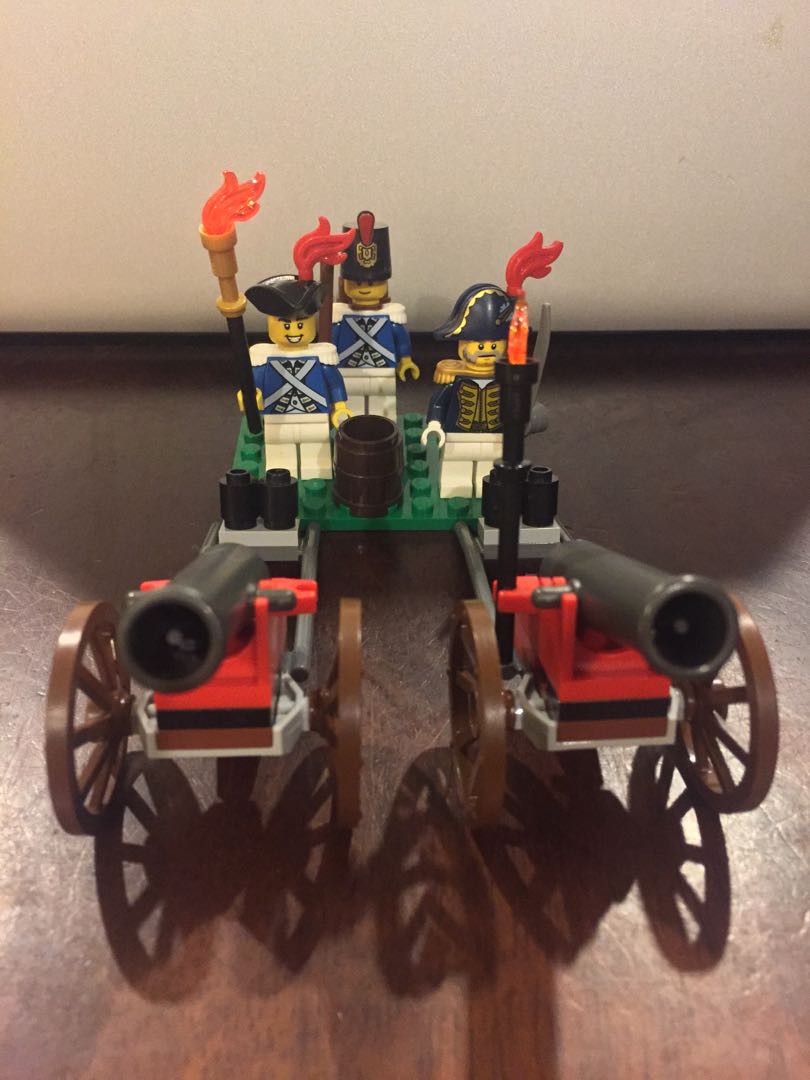 PREORDER MOC Lego Two Wheel Cannon Carriage with Igniter and Ammo (Set ...