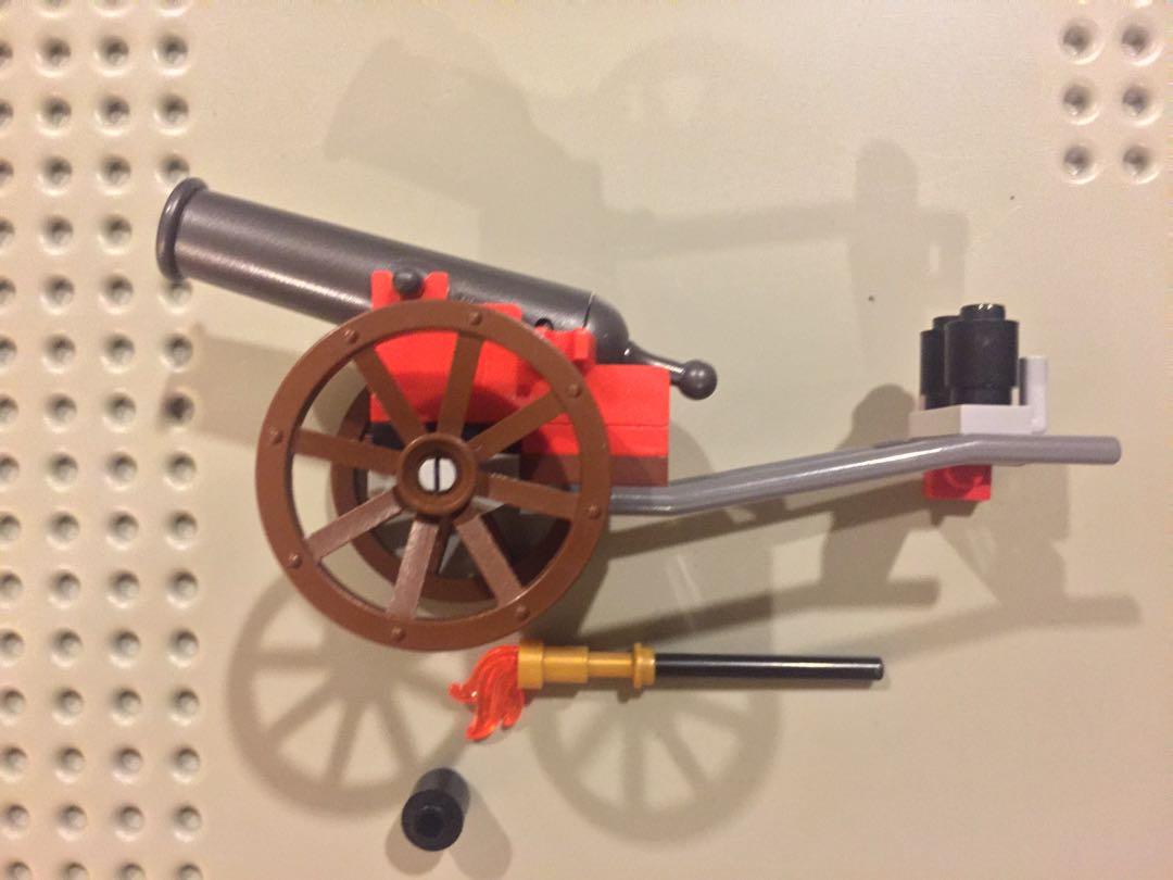 PREORDER MOC Lego Two Wheel Cannon Carriage with Igniter and Ammo (Set ...