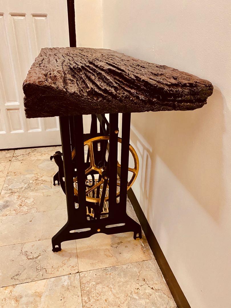 Rustic Console Table Narra Slab, Furniture & Home Living, Furniture, TV ...