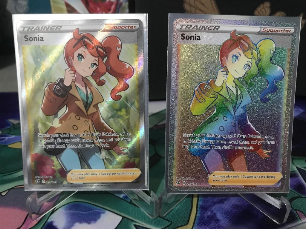 Sonia Pokemon Full Art and Hyper Rare Rebel Clash, Hobbies & Toys, Toys ...