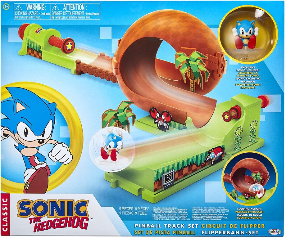 Sonic The Hedgehog Pinball Green Hill Zone Pinball Track Play Set, 9 ...