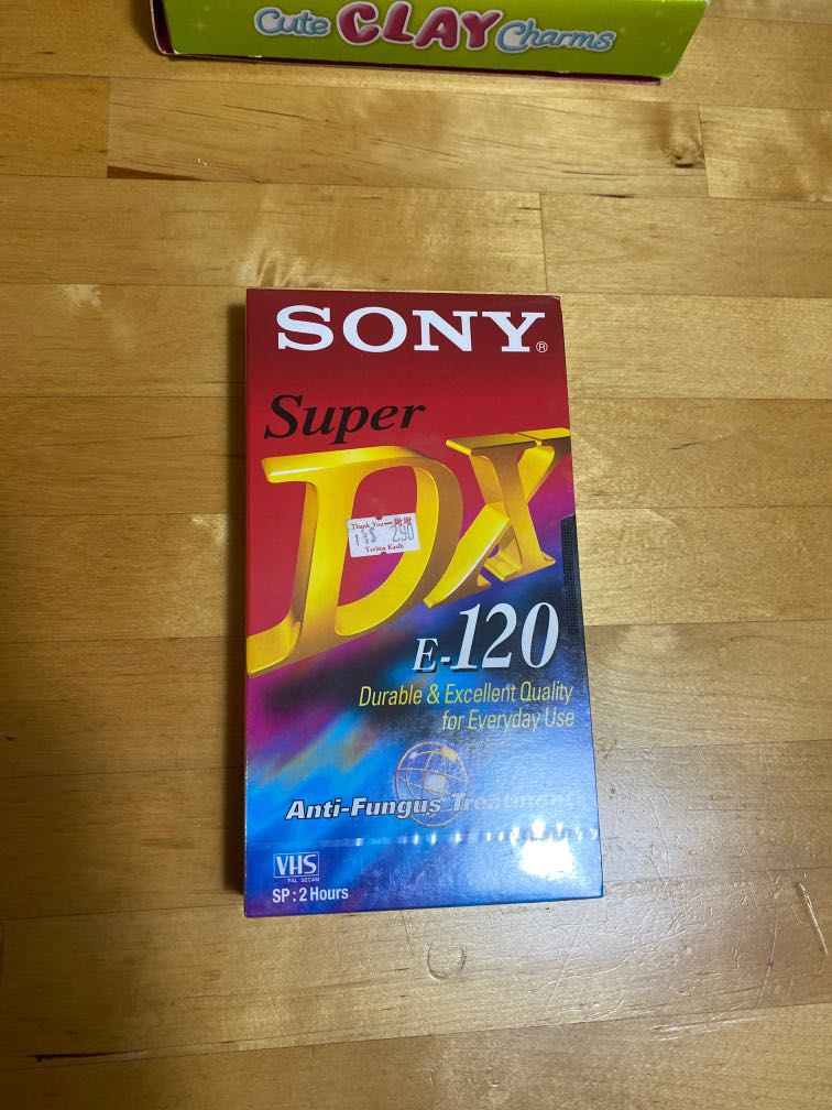 Sony Super DX VHS Tape unopened, Photography, Video Cameras on Carousell
