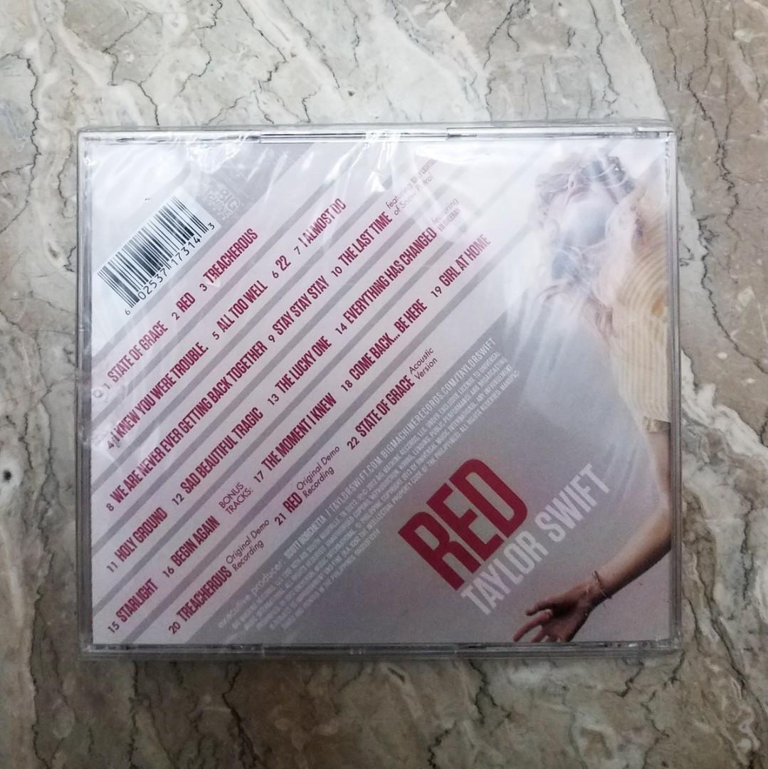 Taylor Swift Red Deluxe Philippines Edition, Hobbies & Toys, Music ...