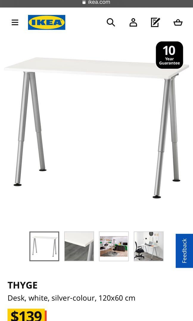 Thyge Study Table, Furniture & Home Living, Furniture, Tables & Sets on ...