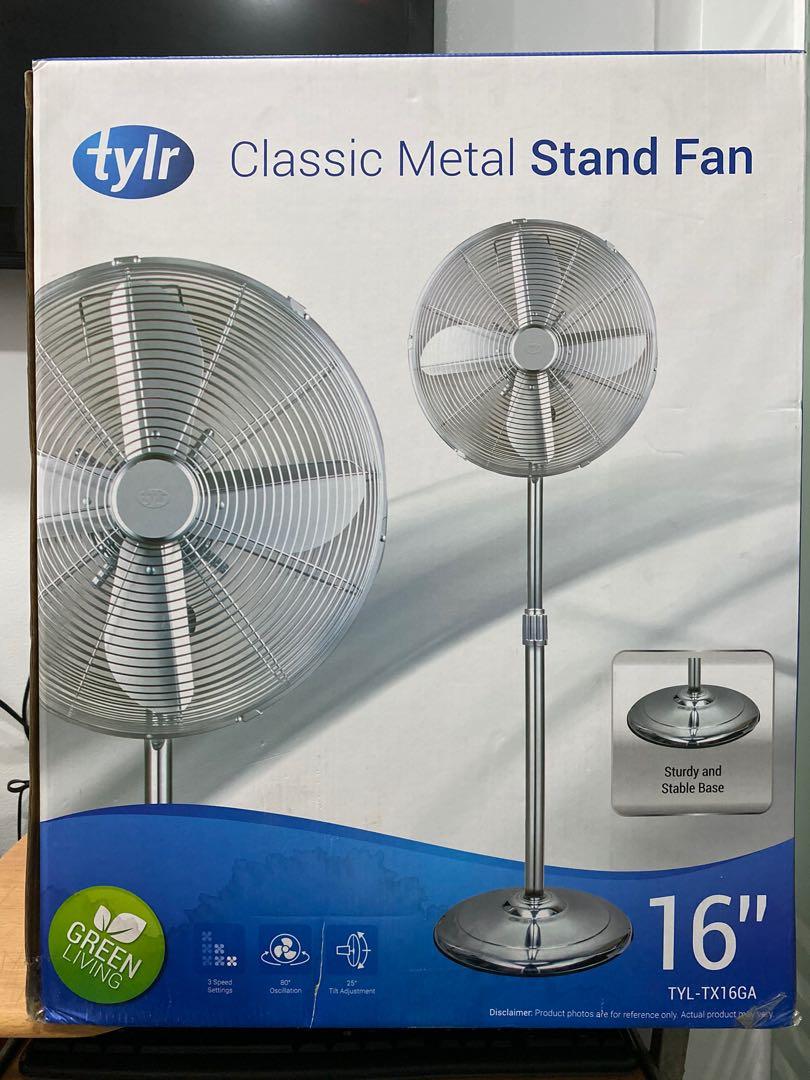 Tylr 16” Classic Metal Stand Fan, Furniture & Home Living, Lighting ...