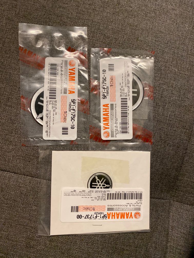 Yamaha Emblem Silver, Motorcycles, Motorcycle Accessories on Carousell