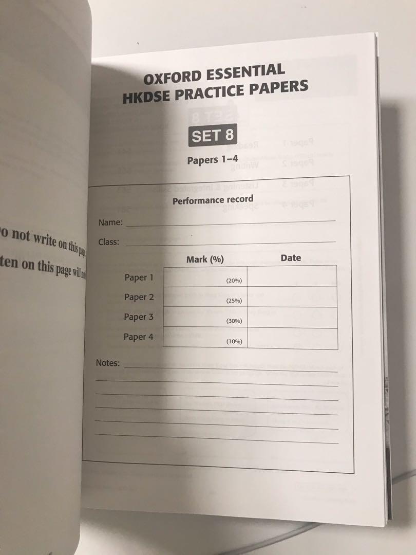 2021/2022/2023 DSERs 必備！Oxford Essential HKDSE Practice Papers Self Study Pack, 興趣及遊戲, 書本 & 文具 ...