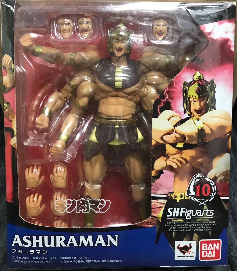 全新 日版 Bandai SHF 筋肉人 Ashuraman Action Figure, 興趣及遊戲, 玩具 & 遊戲類 - Carousell