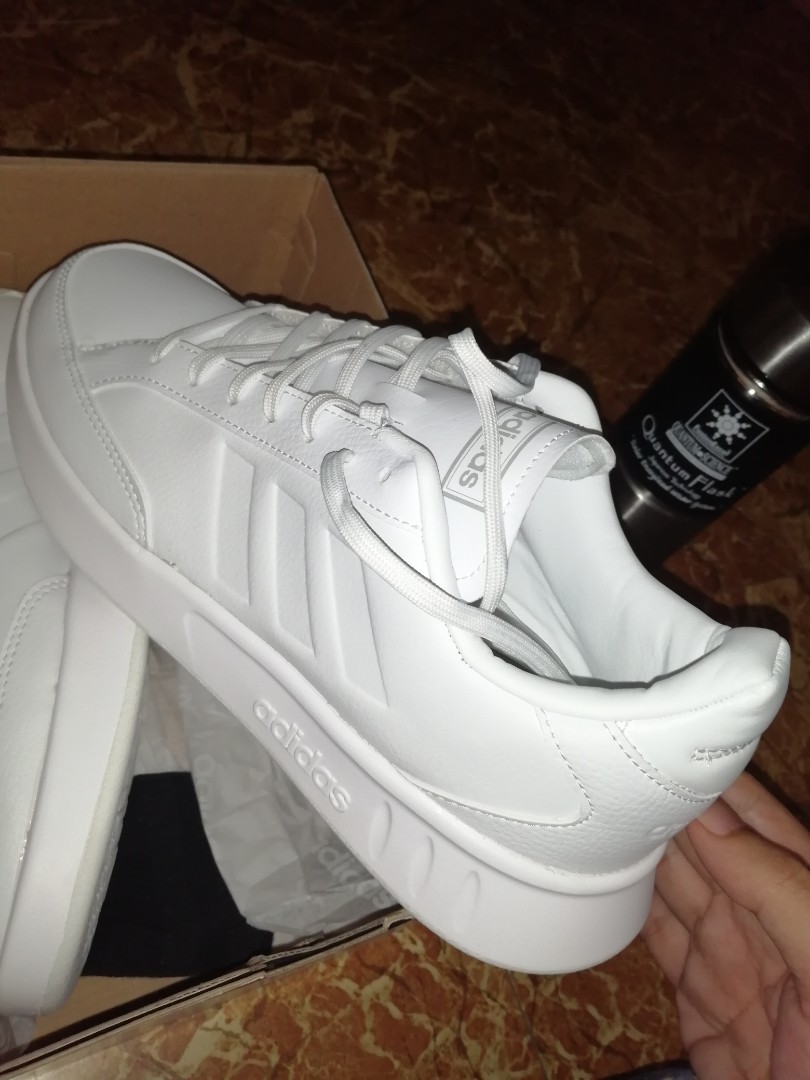 Adidas Net Point Triple White, Men's Fashion, Footwear, Sneakers on ...