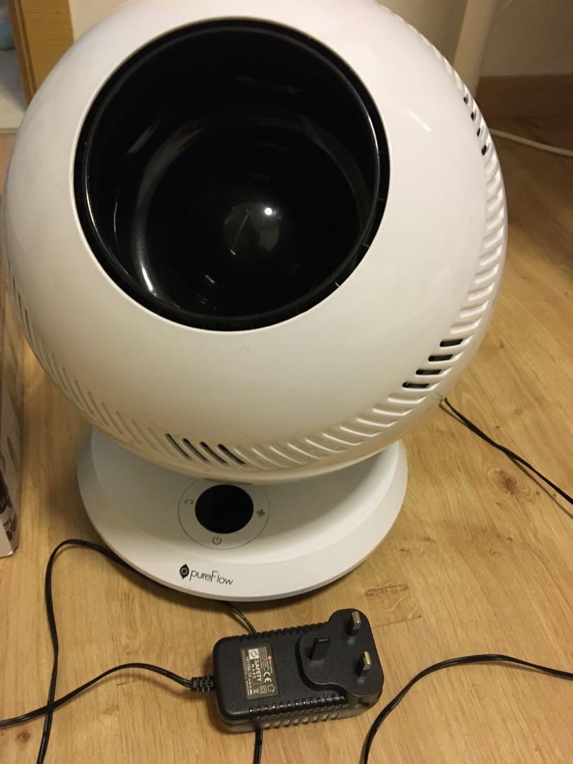 Bladeless Quiet Turbo Fan pureFlow QT7, Furniture & Home Living ...