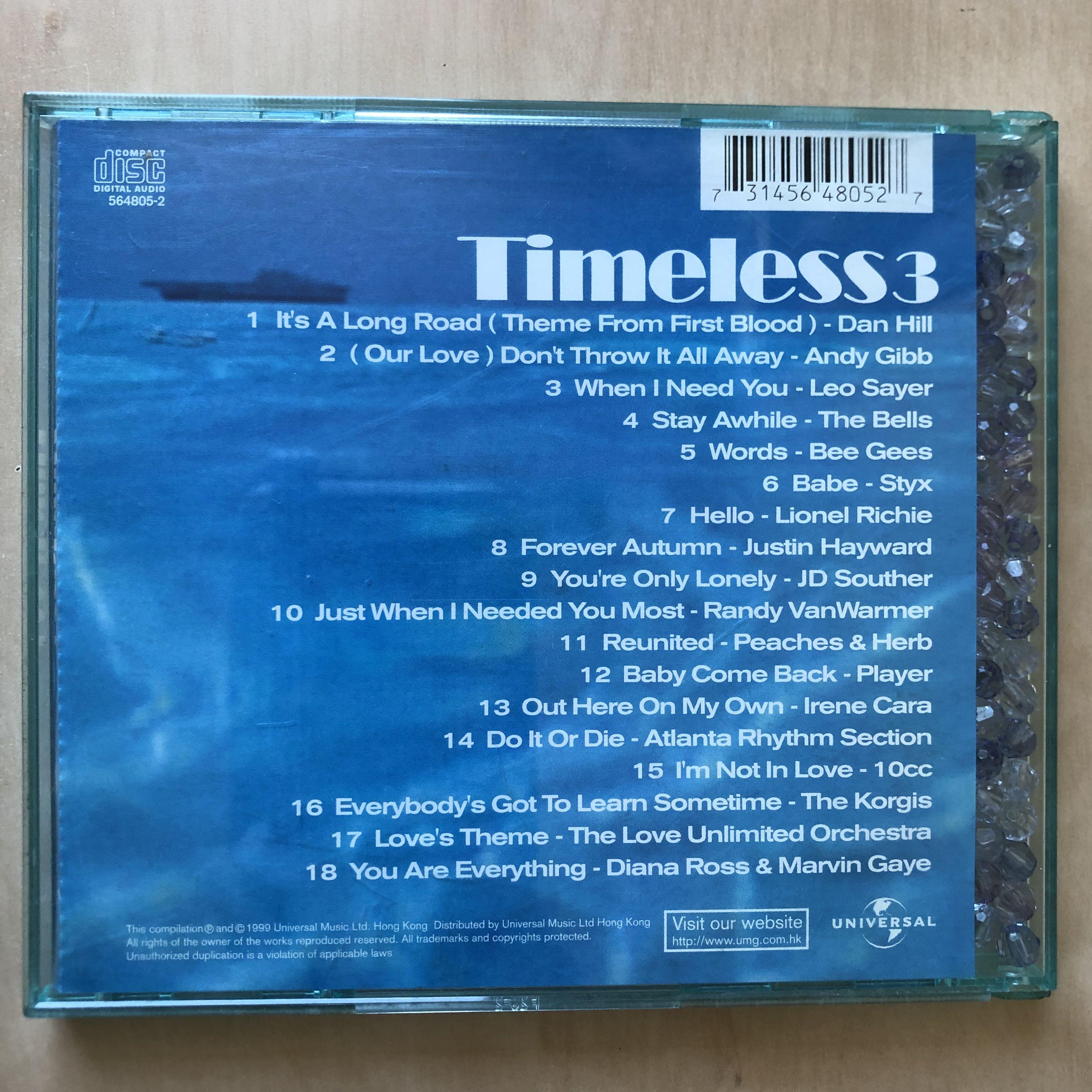 CD丨Timeless 3 It’s a long road 英語歌曲精選, 興趣及遊戲, 音樂、樂器 & 配件, 音樂與媒體 - CD 及 ...