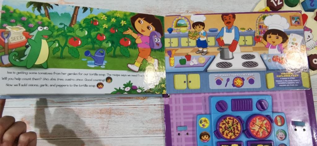 Dora the Explorer - Cook with Dora, Hobbies & Toys, Books & Magazines ...