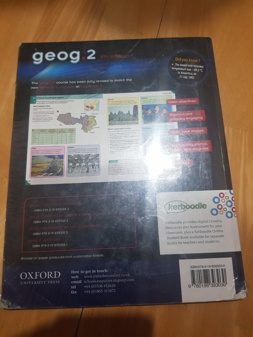 Geog.2 4th edition, Hobbies & Toys, Books & Magazines, Textbooks on Carousell