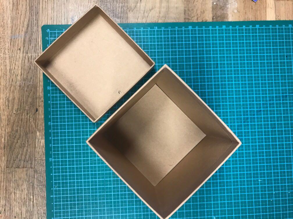 Kraft paper hard cover box (Small), Hobbies & Toys, Stationery & Craft ...