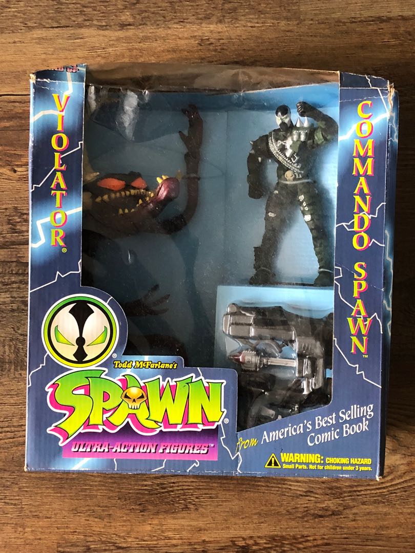Mcfarlane commando spawn vs violator boxed set, Hobbies & Toys, Toys & Games on Carousell